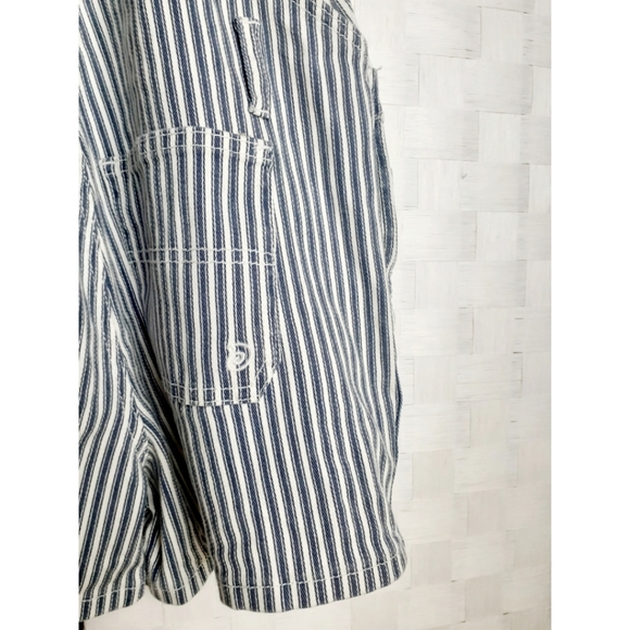 Indigo Rein | Shorts | Indigo Rein Stripe Shortalls In Medium Bluewhite ...